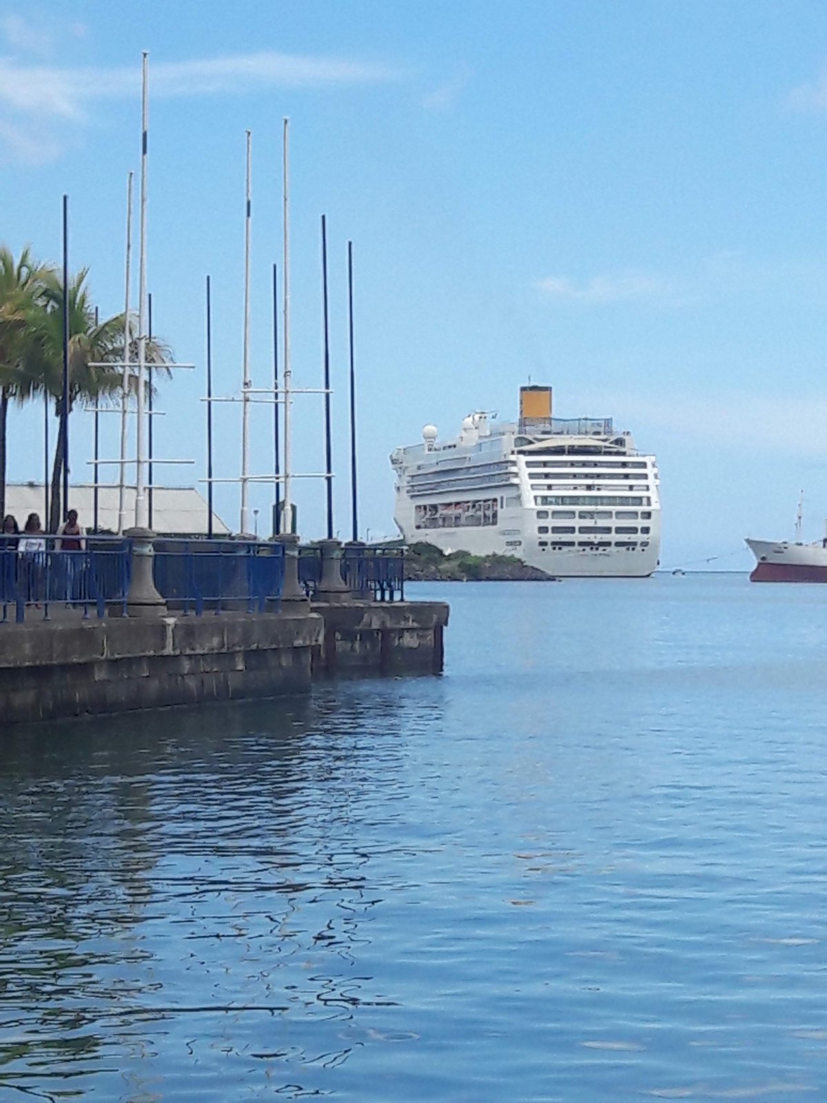 100+ Free Photos - Cruise Ship in port Louis harbor seen from Caudan